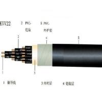 China PVC Insulation Single conductor Armoured Control Cable KVV22 450/750V in black color for sale