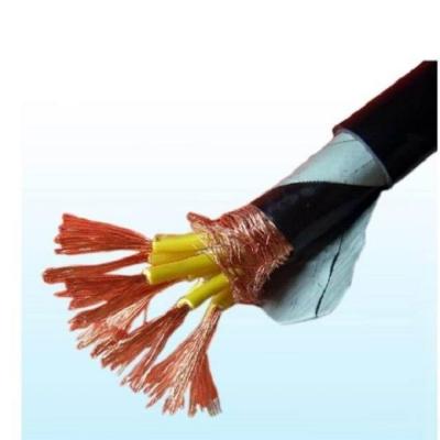 China PVC Insulation Steel tape Armoured Control Cable KVV22 450/750V in black color for sale