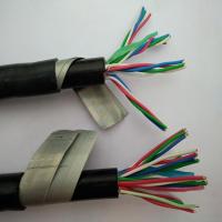China PVC Insulation Steel tape Armoured Control Cable KVV22 450/750V with black insulation and black jacket for sale