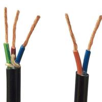 China PVC Insulation Flexible Round Control Cable KVV 450/750V in black color Jacket for sale