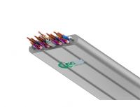 China ECHU  Flat Traveling Cable for Elevator use, Shielded Flat Travel Cable with STP/UTP CAT6 for sale