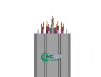 China ECHU  Flat Traveling Cable for Elevator use, Shielded Flat Travel Cable with STP/UTP CAT6 for sale