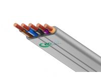 China ECHU 5 Core flat elevator cable, CCC & CE certificated traveling Cable for sale