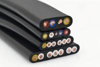 China EPR Insulation, SE4 Jacket Rubber Flat Flexible Traveling Cable YZWB for sale
