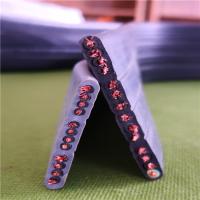 China Flat Flexible Traveling Cable for Crane or Conveyor H07VVH6-F 3*10+6*.25 Black Jacket for sale