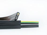 China Flat Flexible Traveling Cable for Elevator with CE certificate TVVB 4x4 with Special PVC Jacket for sale