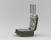 China 2.4G 5.8g 1.4G 5.2g 900m Uav Detector Signaling Equipment Uav Defense System Briefcase for sale