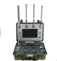 China Dji Aeroscope Mobile Drone Detection 5km Long Range Drone Detection Device 8 Bands for sale