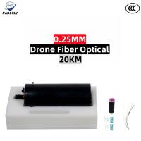 China Lightweight 0.25mm 20km Long Distance Fpv Drone Fiber Optical for Fiber Image Data Transmission for sale