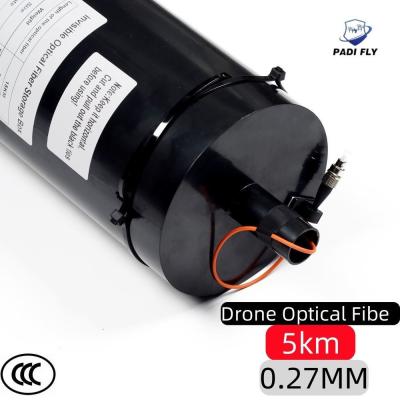 China Professional Image Transmission Flight Distance 5km 0.27mm Lightweight Uav Accessories Fpv Drone Optical Fiber for sale