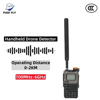 China Handheld Omni Antenna 800MHz-6GHz Full Frequency 1-2km Long Distance Drone Signal Jammer Positioning Alarm Integrated Detection Detector for sale