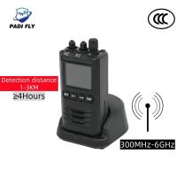 China Handheld 300MHz-6GHz Ultra-Wide Full-Band Antenna Identify Drone Detector with Dji Fpv Uav Detection Anti Fpv Detection System for sale