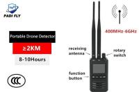 China Portable 400MHz-6GHz Anti Drone Alarm System Signal Detector with 3G 4G 5g Mobile  WiFi GPS Signal Blocker for sale