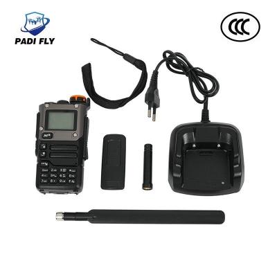 China Hand-Held 2km Range Drone Signal Detector with 2.4G 5.2g 5.8g 60W Frequency Detection Alarm System for sale