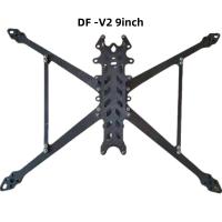 China DF -V2 9inch 387mm  Carbon Fiber FPV Drone Frame with Arm 6mm for RC Quadcopter Freestyle Long Range Part for sale