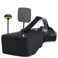 China LS-800D FPV Video Glasses 800D Dual Antenna Image Transmission 40CH 5 Inch FPV Drone VTX Goggles Drones Accessories for sale
