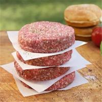 China Custom Printed Baking Sandwich Hamburger Bread Coated Silicon Burger Patty Butcher Freezer Wrapping Parchment Paper for sale