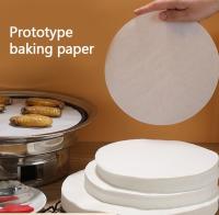 China Printed Round Baking Paper Non-stick and Disposable with Parchment Silicone Coating for sale