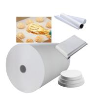 China Custom Size Silicone Coated Parchment Baking Paper Jumbo Roll with 35-60gsm Wood Pulp for sale