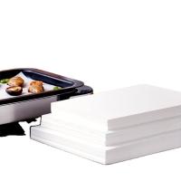 China Solvent-Free Oil Paper Coated Silicone Parchment Paper Roll In Brown And White for sale