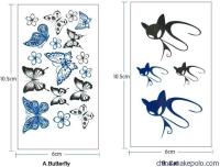 China Man Transparent A4 Blank Printable Water Transfer Paper Tattoo Sticker With PVA Films for sale