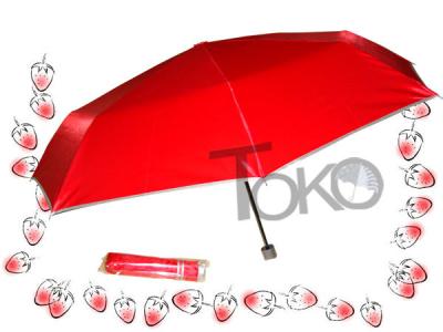 China UV Protection Manual Open Umbrella , Two Person 3 Fold Umbrella Sturdy Frame for sale