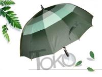 China Large Printed Vented Golf Umbrella ,  Double Canopy Rain Umbrella 56