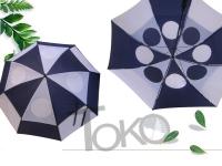 China Manual Open Ladies Vented Golf Umbrella Windproof Canopy Nylon 190T Fabric for sale
