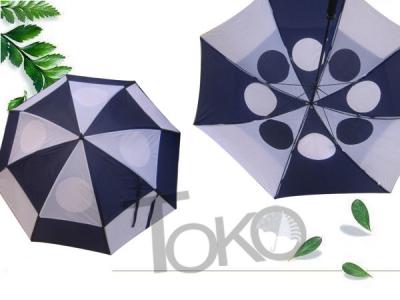 China Manual Open Ladies Vented Golf Umbrella Windproof Canopy Nylon 190T Fabric for sale