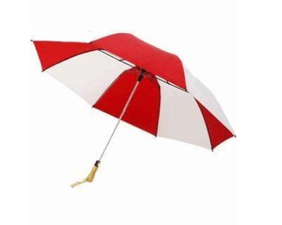 China Womens Wind Resistant Golf Umbrella Auto Open Red And White Alternative Colors for sale