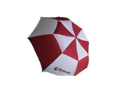 China Telescopic Folding Golf Umbrella , Ladies Vented Umbrella Fibreglas Frame for sale