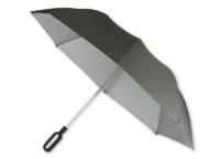 China UV Grey Folding Golf Umbrella , Mens Windproof Golf Umbrella Rubber Coating Handle for sale
