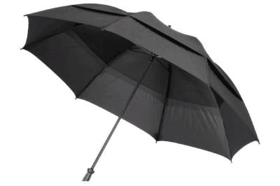 China Oversized Dual Canopy Golf Umbrella Black Foam Handle 190T Pongee Fabric for sale