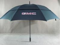 China Mens Collapsible Vented Windproof Umbrella , Printed Golf Umbrellas With Logo for sale