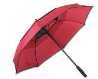 China Vented Extra Long Shaft Collapsible Golf Umbrella 190T Pongee Solid Color for sale