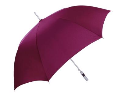 China Aluminum Red Collapsible Golf Umbrella , Strong Windproof Folding Umbrella 2cm Strap for sale