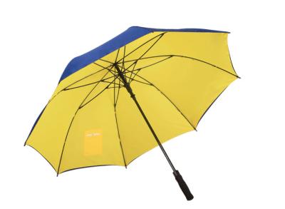 China Two Colors Sturdy Compact Folding Umbrella Fibreglass Shaft 8 Ribs Prevent Bending for sale