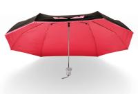 China Small Lightweight Sun Mountain Golf Umbrella Double Canopy 3 Section Metal Frame for sale