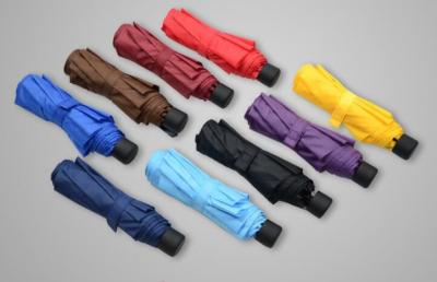 China Mini Size Solid Color Manual Open Umbrella , Double Vented Patio Umbrella 8 Ribs for sale