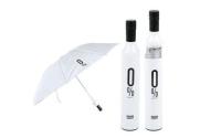 China White Bottle Shaped Umbrella , Easy Close Mens Storm Proof Umbrella Hand Open for sale