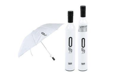 China White Bottle Shaped Umbrella , Easy Close Mens Storm Proof Umbrella Hand Open for sale