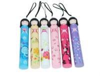 China Cute Wine Shaped Umbrella 6 Ribs Plastic Handle Aluminum Frame 35cm Folded Length for sale