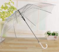 China Transparent Clear Bell Shaped Umbrellas / Bridal Umbrella White Cap / Tips for sale