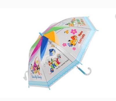 China EVA Material Kids Transparent Umbrella Bubble Rain Umbrella 8 Ribs Off - Set Print for sale