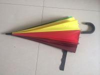 China Compact Rainbow Coloured Umbrella , Wind Resistant Colorful Rain Umbrellas 25 Inch for sale