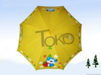 China Wind Resistant Kids Rain Umbrellas , Kids Automatic Umbrella / Yellow Umbrella for sale