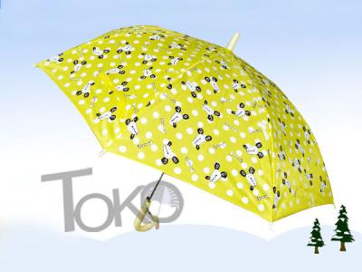 China Childrens Yellow Kids Folding Umbrella Silkscreen Logo Safe Slider / Runner for sale