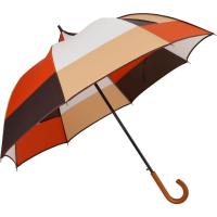 China Wooden Handle Folding Golf Umbrella Woman , Lightweight Golf Umbrella Alternative Colors for sale