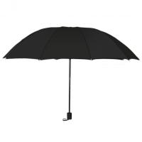 China Manual Open Black Compact Oversized Rain Umbrellas UV Protection Fabric Durable for sale