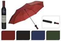 China 8 Windproof Ribs Bottle Shaped Umbrella Manual Open 105cm Dia Protect Rain / Sun for sale